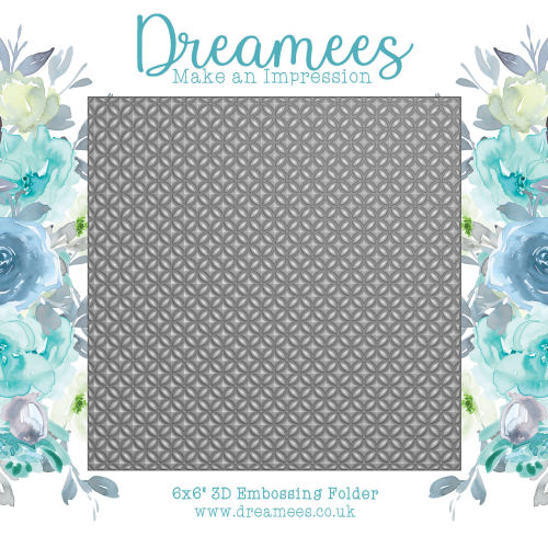 Make an Impression: 3D Script 6x6 Embossing Folder - Dreamees