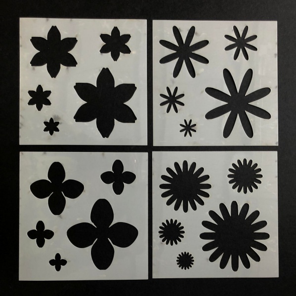 Flower Shapes Stencil Collection (Set 7) - Dreamees