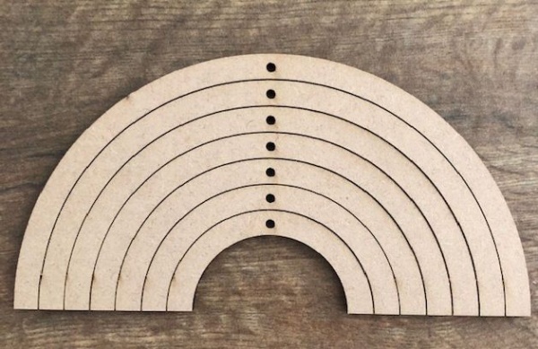 Rainbow MDF Artboard (Separate Stripes) - Dreamees