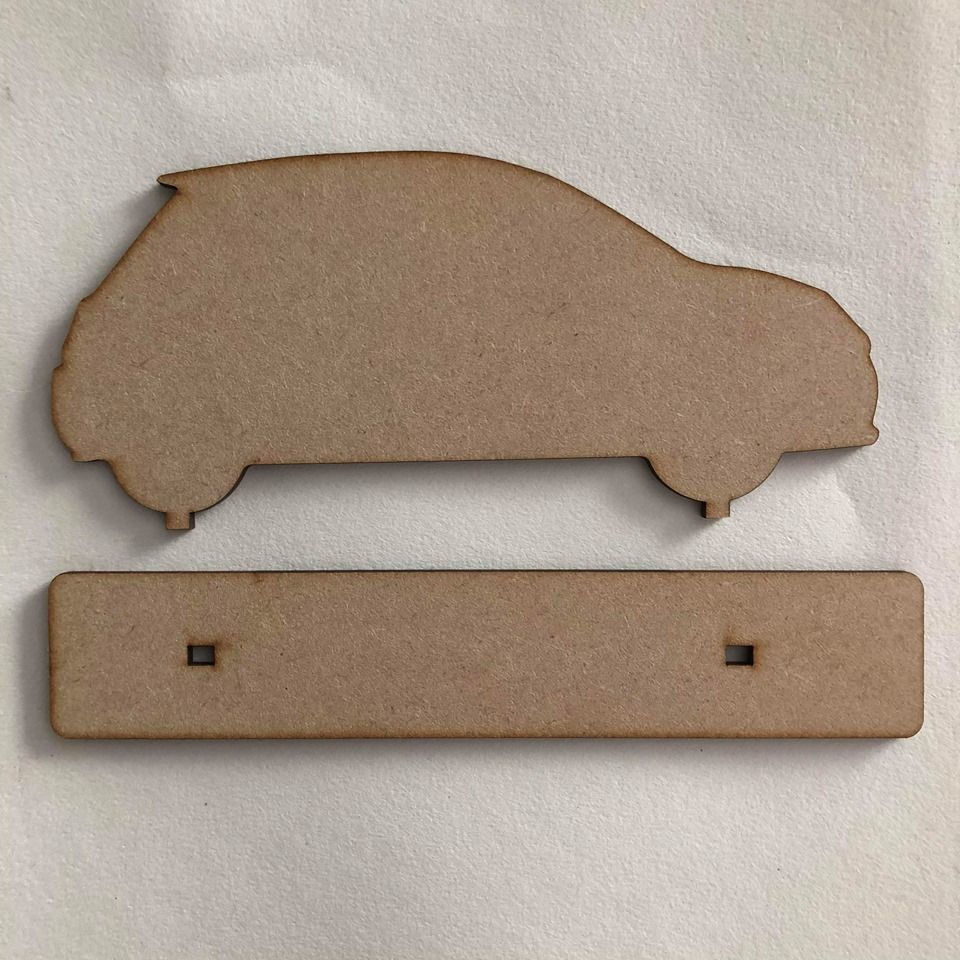 500 Style Car Shaped Artboard MDF - Dreamees