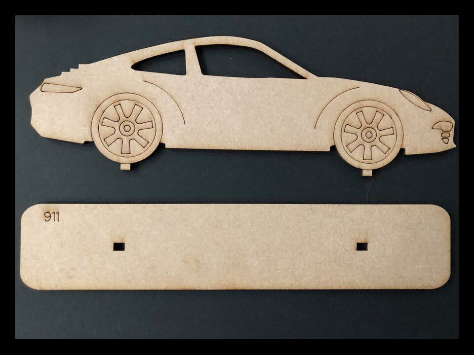911 Style Car Shaped Artboard MDF - Dreamees