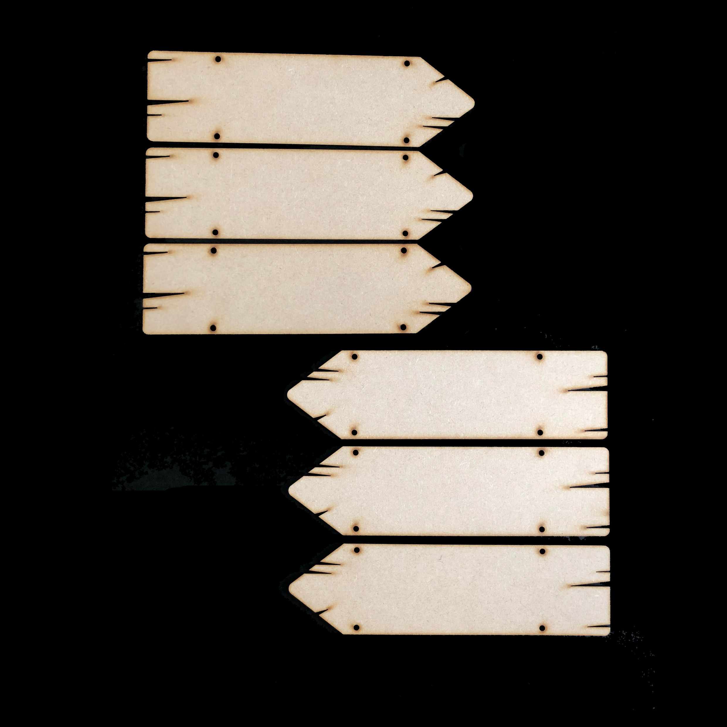 6 x MDF Arrows (Hanging) - Dreamees