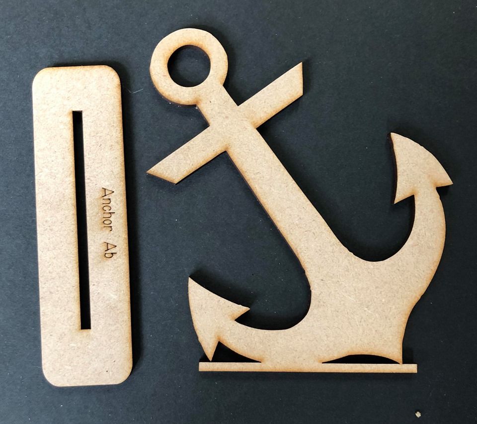 Anchor Shaped Artboard MDF - Dreamees