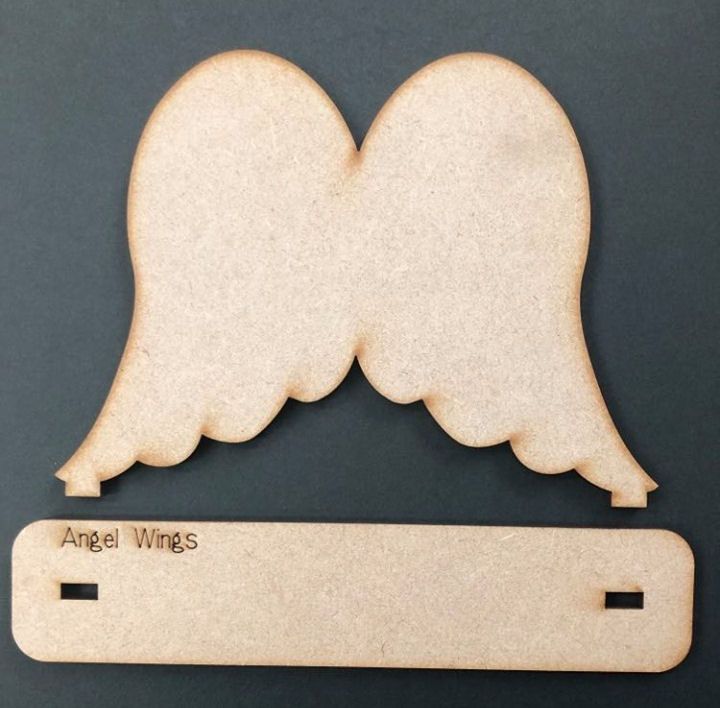 Angel Wings Shaped Artboard MDF - Dreamees