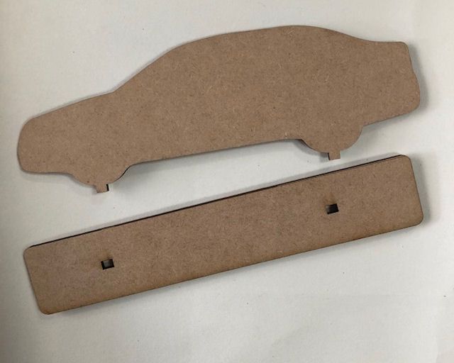 Car Shaped Artboard MDF - Dreamees