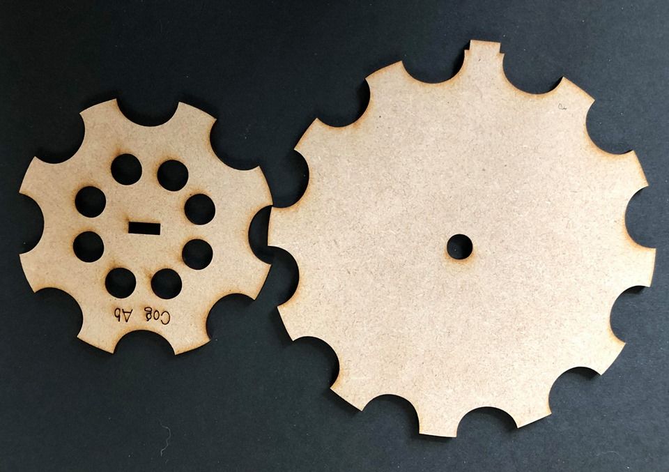Cog Shaped Artboard MDF - Dreamees