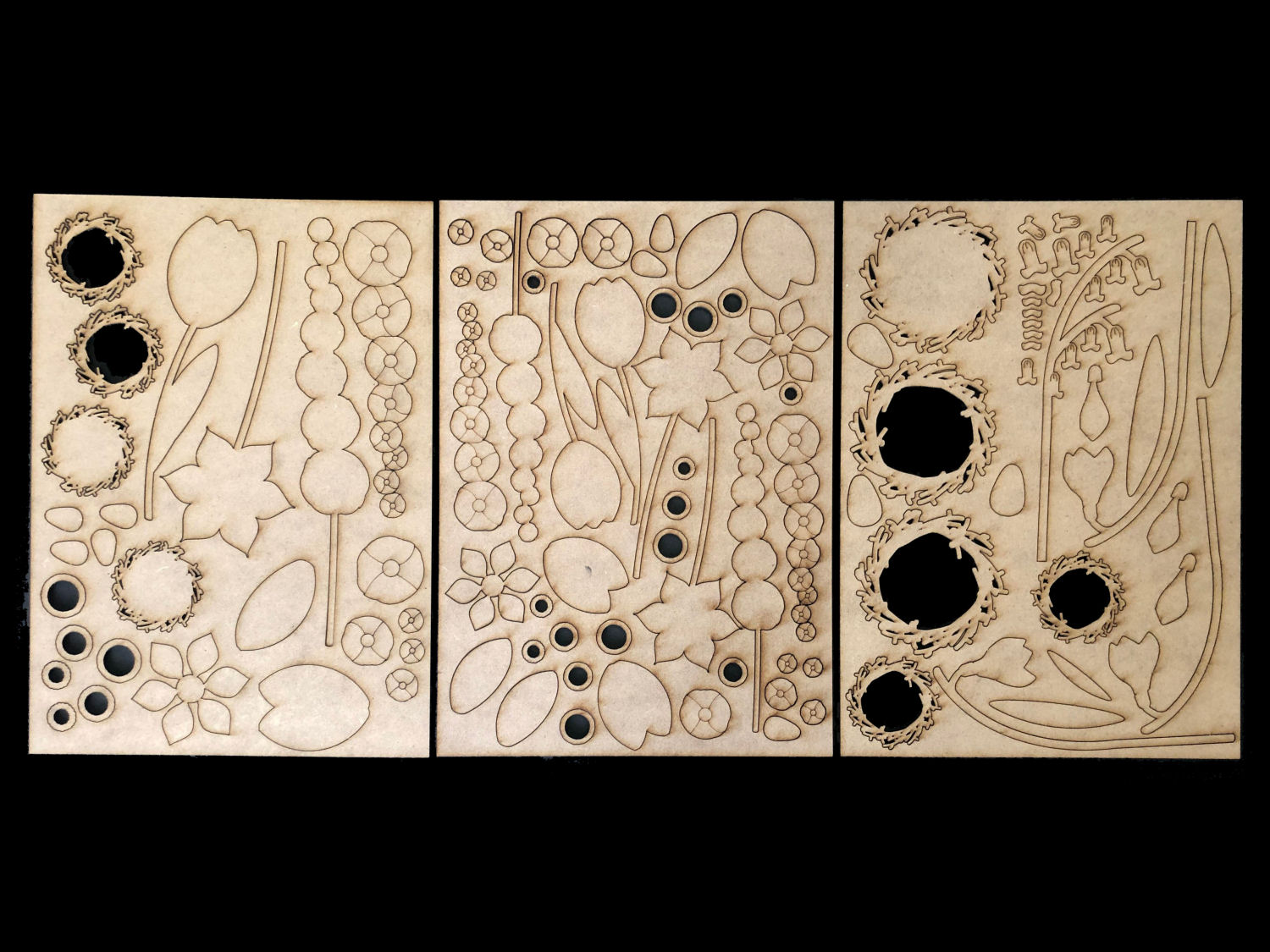 Spring Floral Embellishment Stash (3 Sheets) - Dreamees