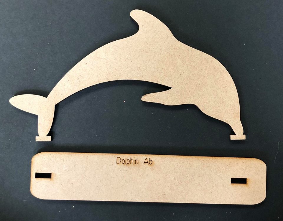 Dolphin Shaped Artboard MDF - Dreamees