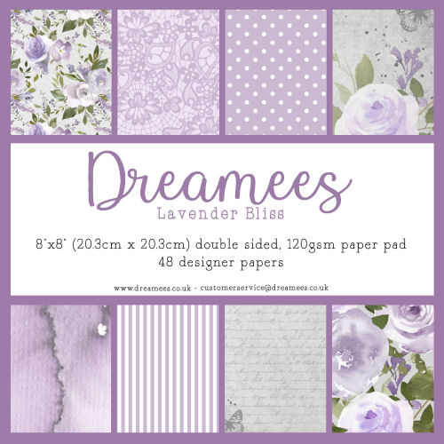 Lavender Bliss 8x8 Paper Pad - Dreamees