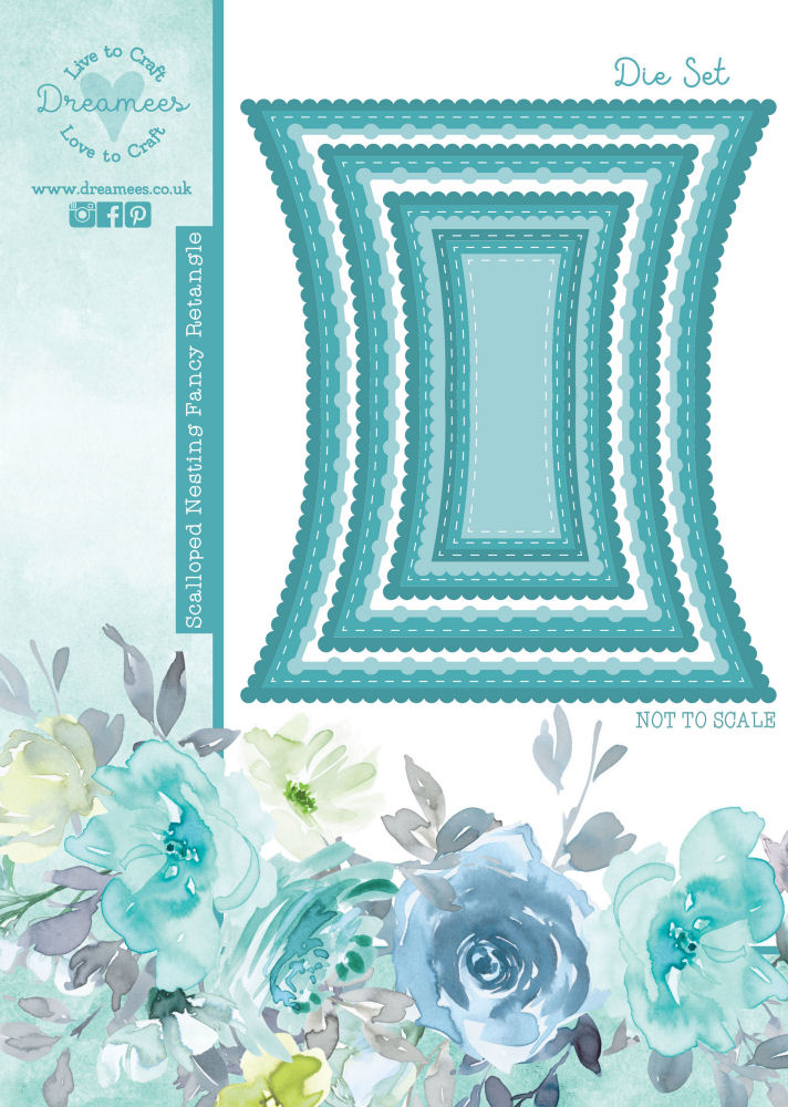 Nesting Fancy Rectangle Die Set - Dreamees