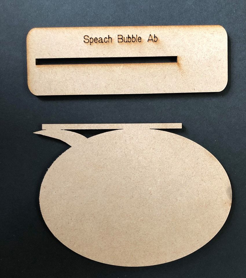 Speech Bubble Shaped Artboard MDF - Dreamees