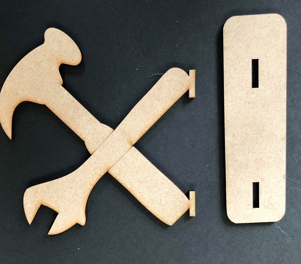 Tools Shaped Artboard MDF - Dreamees