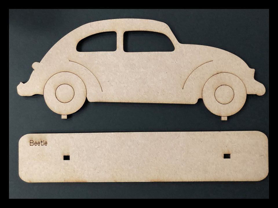 Beetle Style Car Shaped Artboard MDF - Dreamees