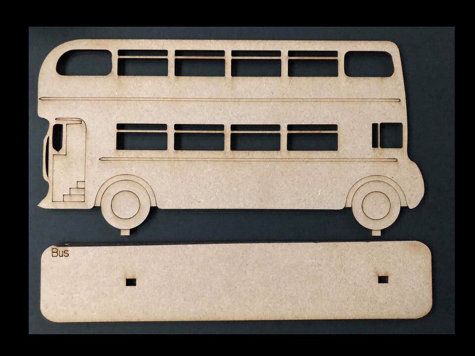 Bus Shaped Artboard MDF - Dreamees
