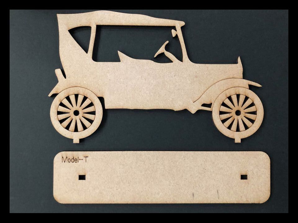 Model-T Style Car Shaped Artboard MDF - Dreamees