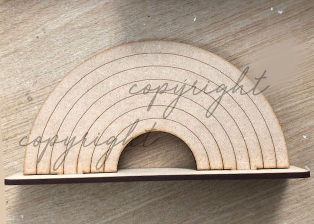 Rainbow MDF Artboard (Full Rainbow) - Dreamees