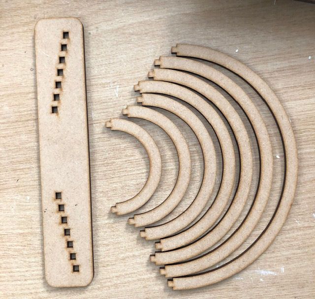 Rainbow MDF Artboard (Separate Stripes) - Dreamees