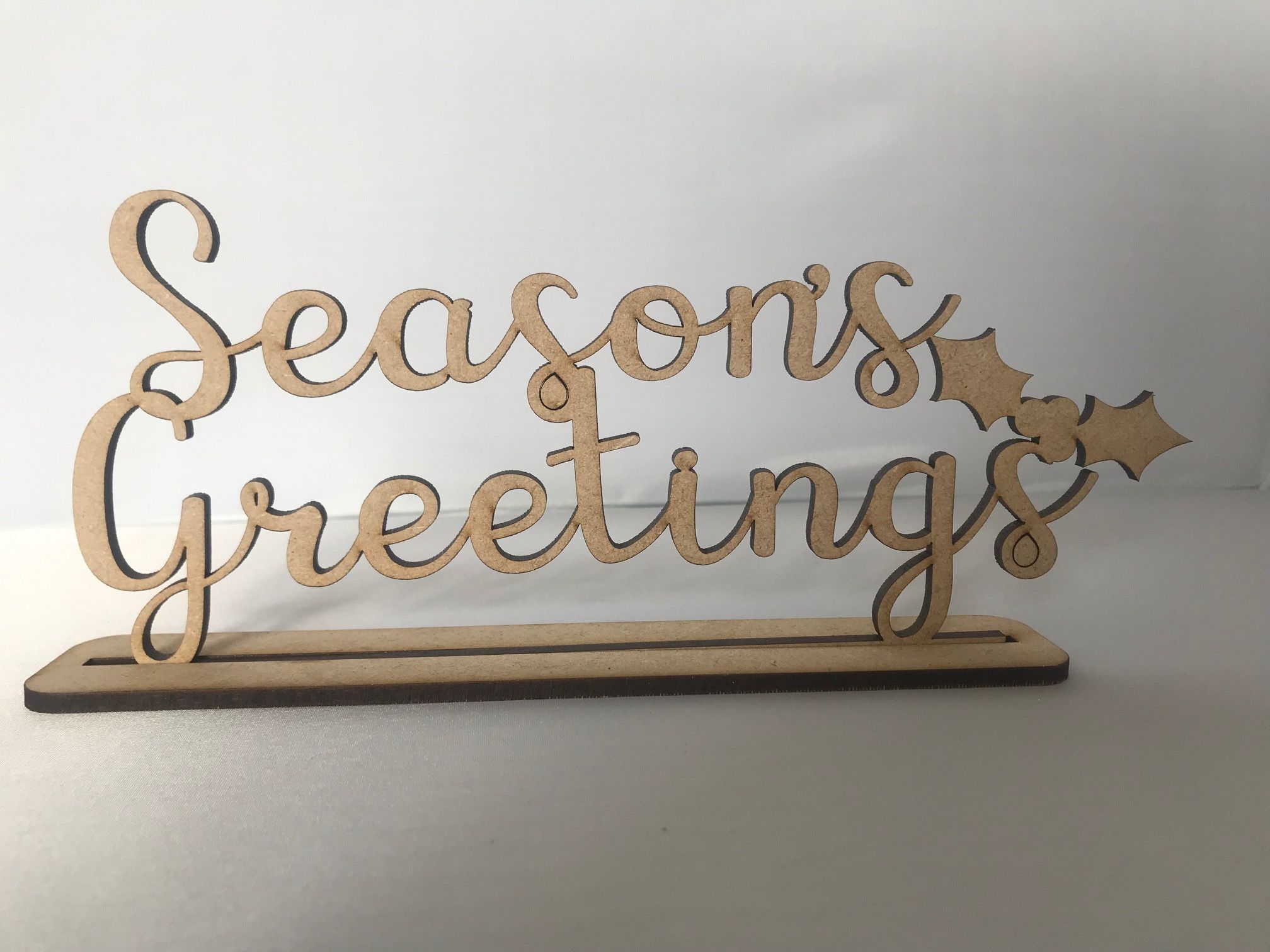 Season's Greetings Freestanding MDF - Dreamees