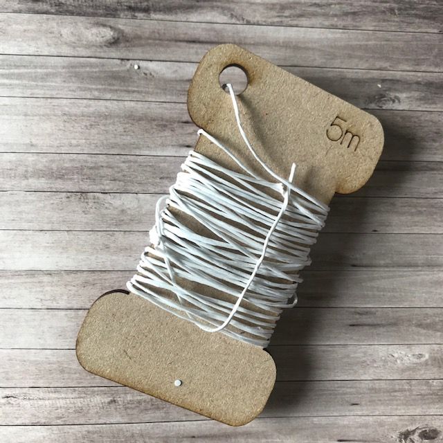 White Wired Raffia (5m) - Dreamees